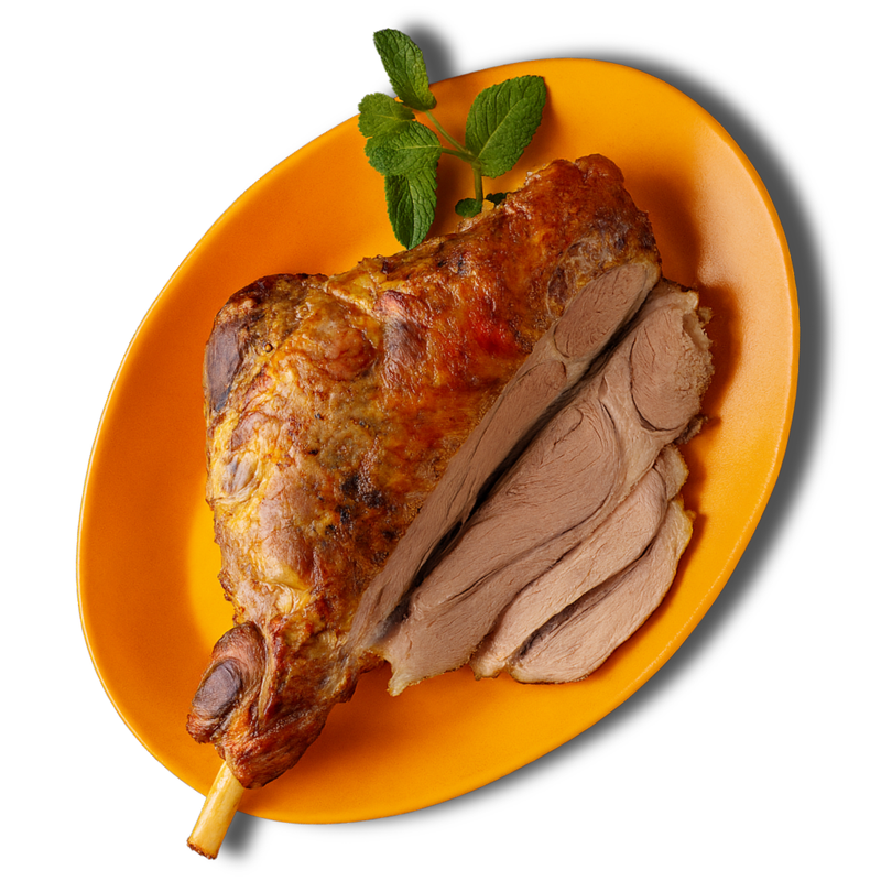 NZ Lamb Leg Whole Bone-In 2-2.5kg Frozen - Quality Grass-Fed Lamb Leg