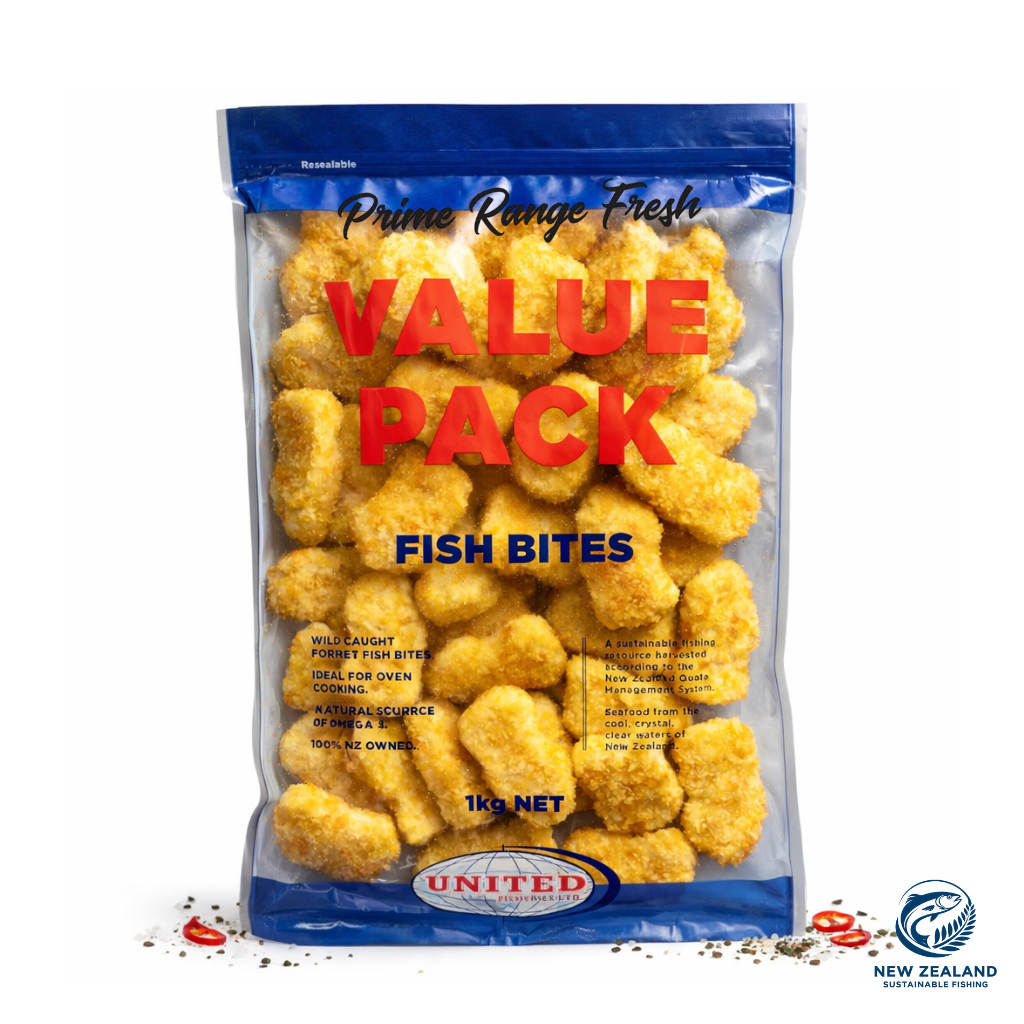 United Fisheries Fish Bites Value Pack Frozen 1kg
