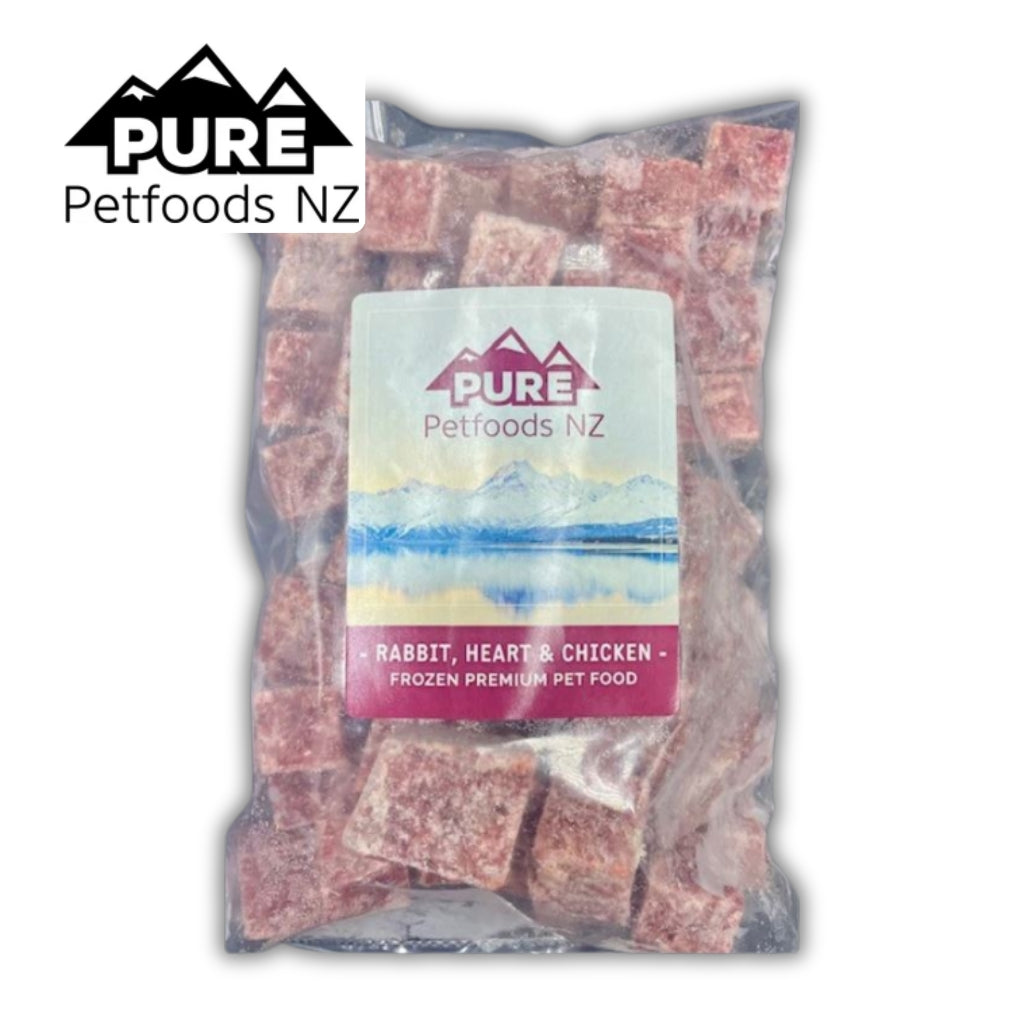 Pure Pet Food Rabbit, Heart & Chicken Bites 1kg