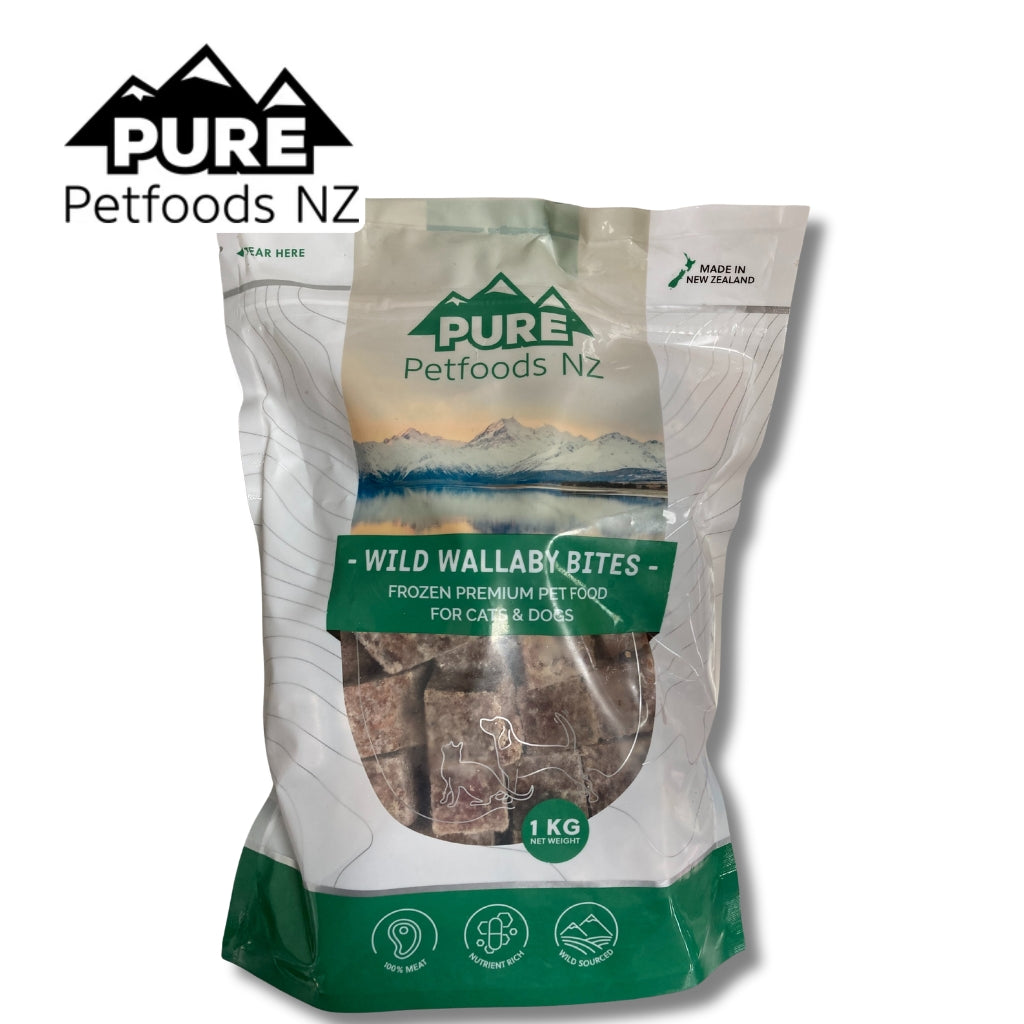 Pure Pet Food Wild Wallaby Bites 1kg