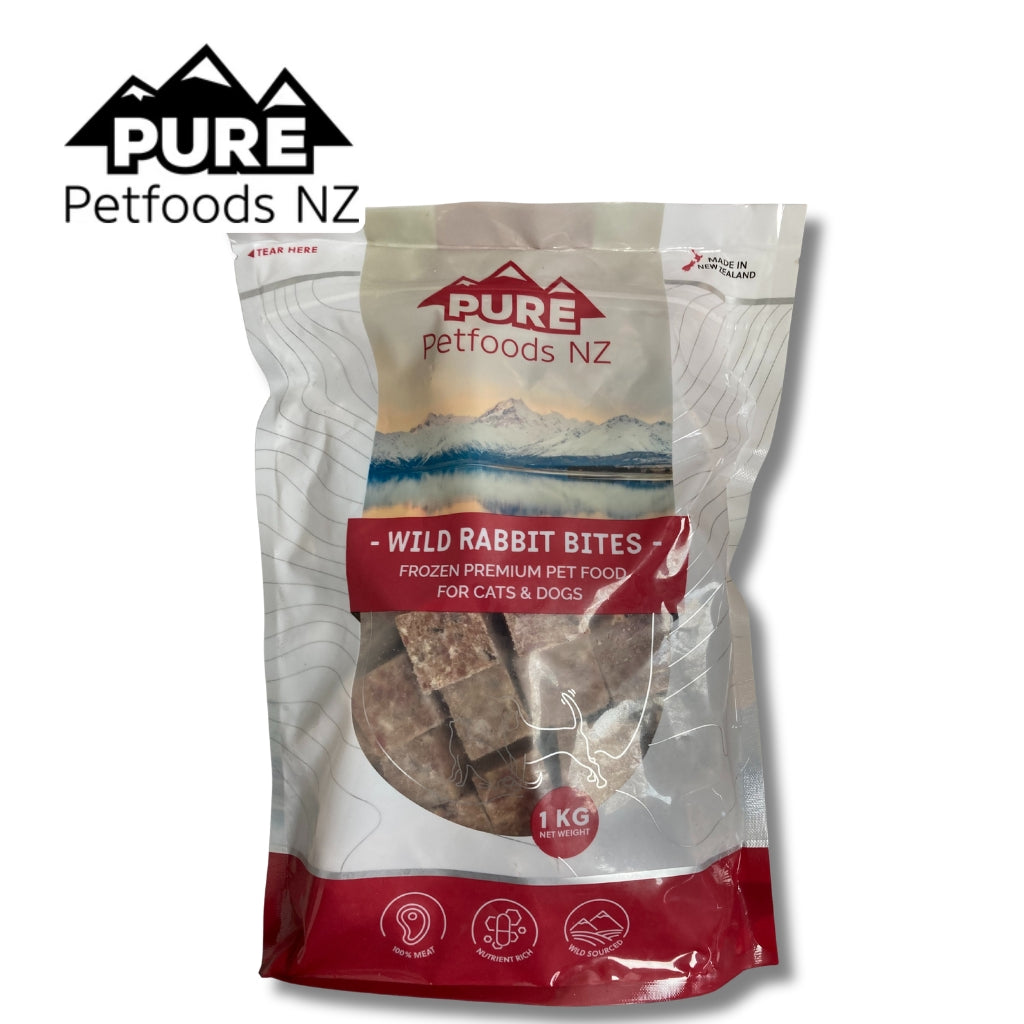 Pure Pet Food Wild Rabbit Bites 1kg