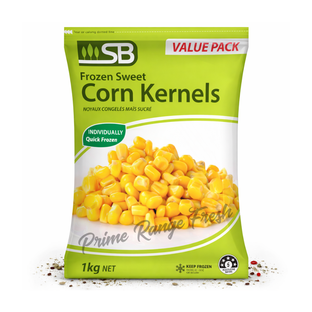 SB Sweet Corn Kernels 1kg frozen