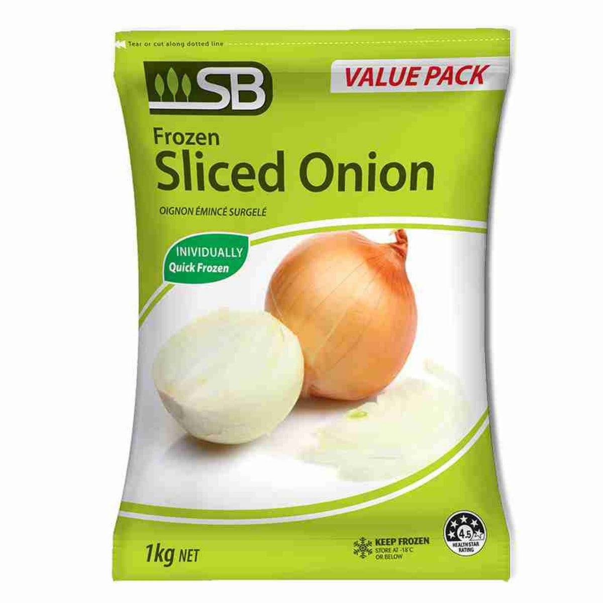 SB Frozen Sliced Onion 1kg